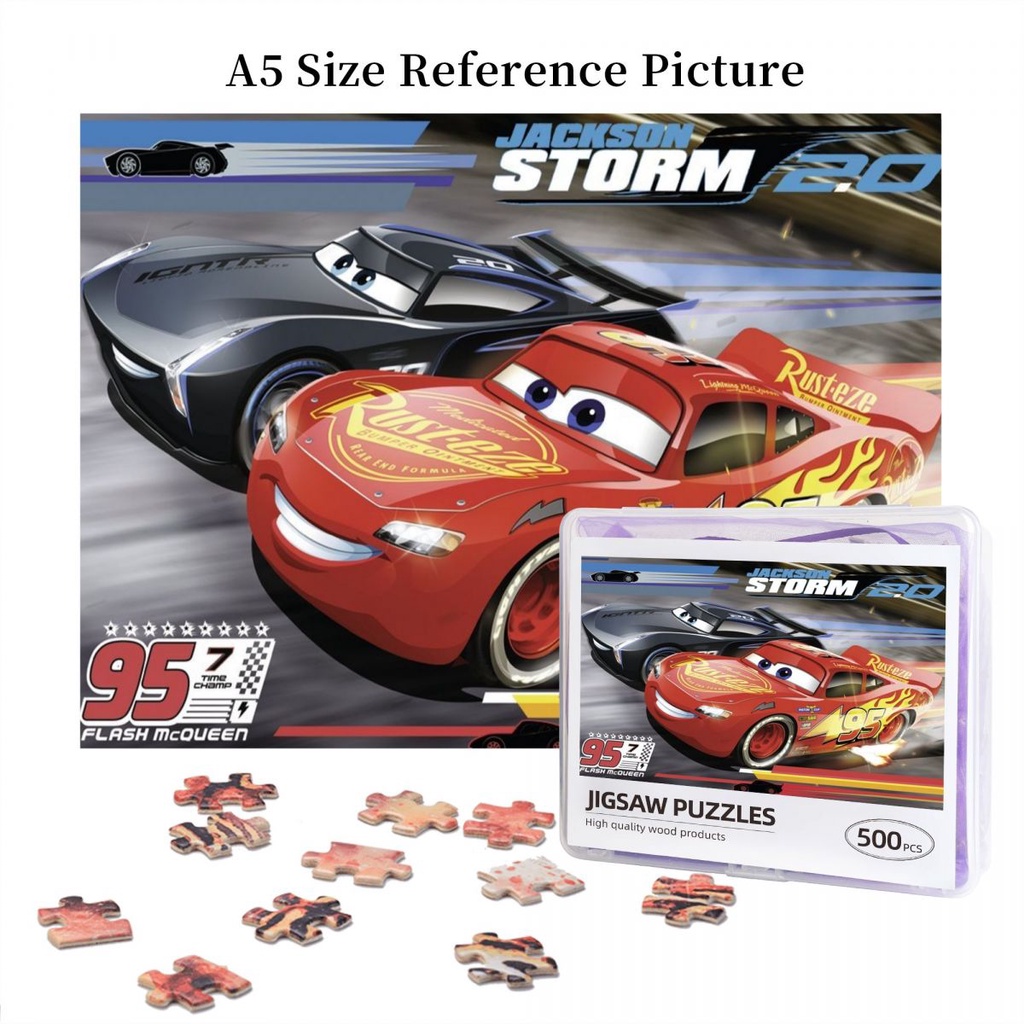 Ready Stock Cars 3 Wooden Puzzle 500 Pieces Puzzle Painting Art ...