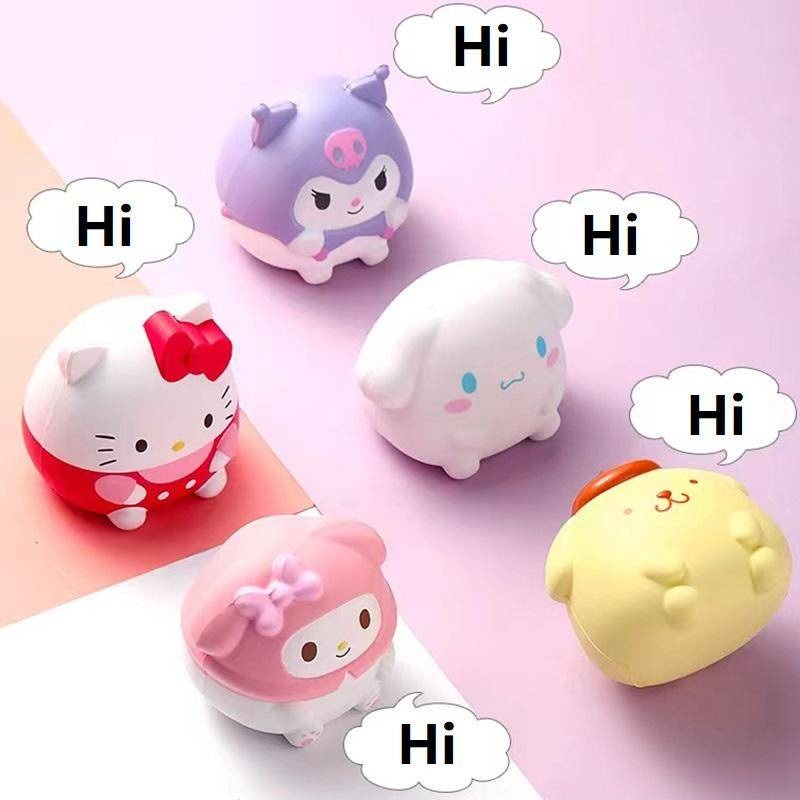 5 Styles Squishy Kawaii Cartoon Melody Kuromi Pompom Purin Slow Rising ...
