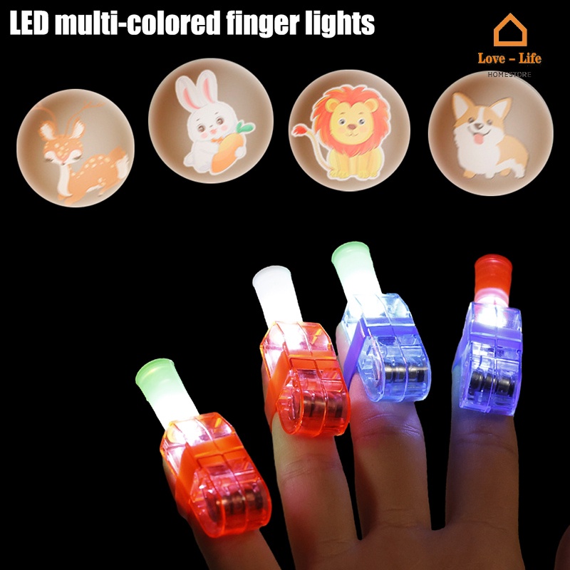 1 Piece Novelty One-button Switch Cartoon Small Animals Projection ...
