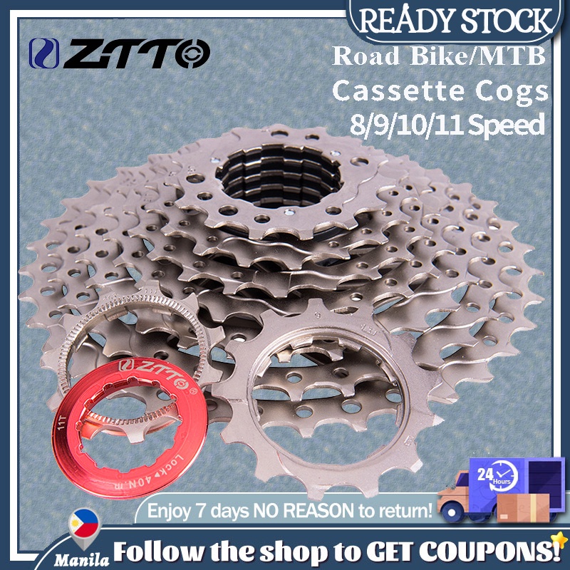 ZTTO Road Bike Cassette Cogs 8/9/10/11 Speed MTB Freewheel 23/25/28/30 ...