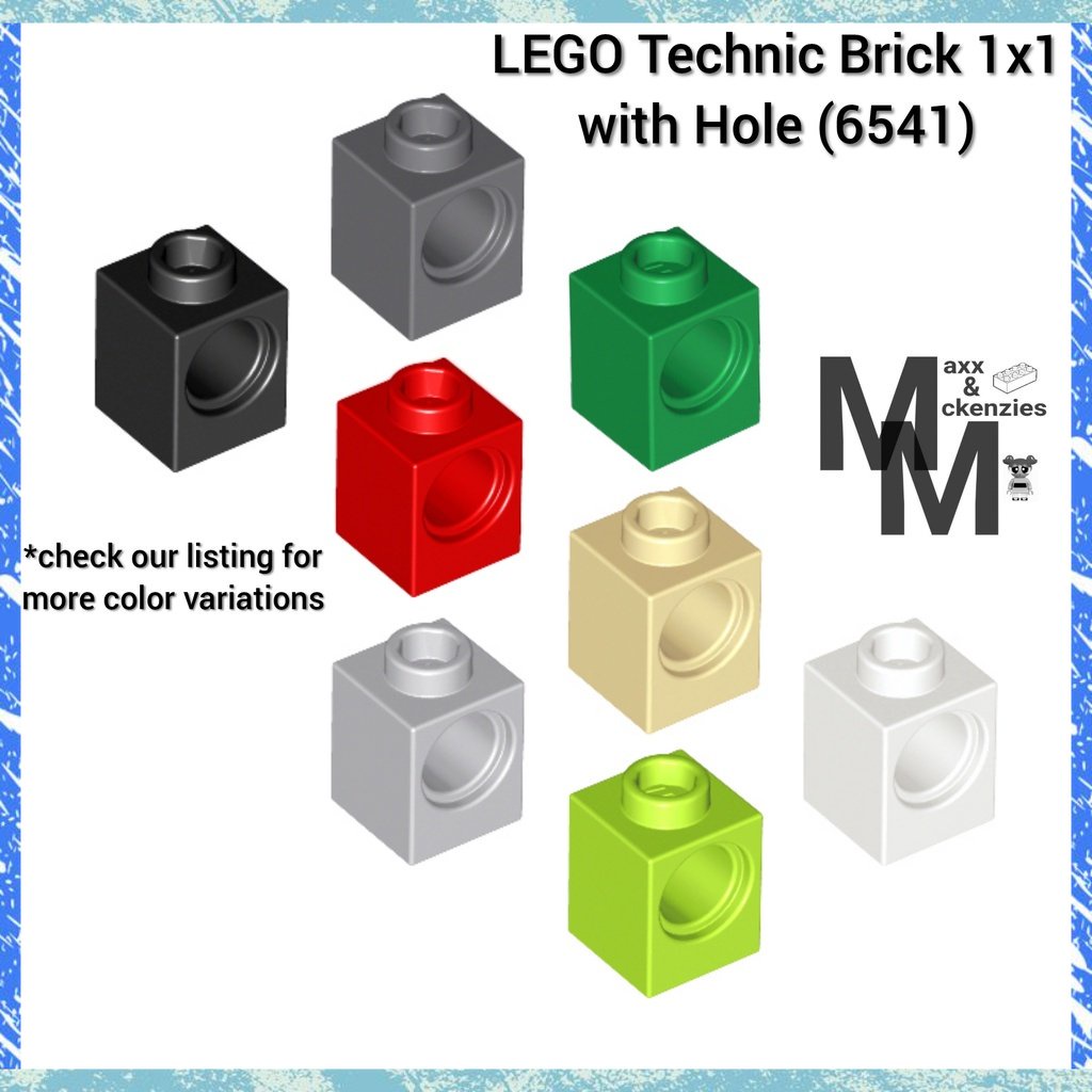 Technic, Brick 1x1 with Hole (6541) Lego Part | Shopee Philippines