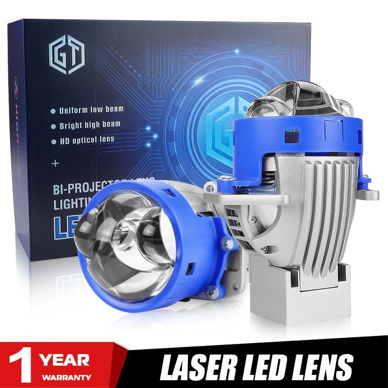 3 inch Bi-LED Laser Projector Lens 150W Headlight Bulb Dual Laser Tube Lens 50000LM Car ...