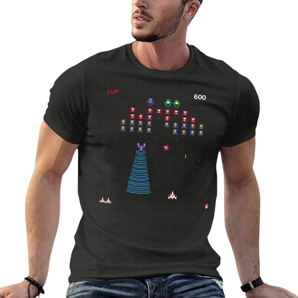 Galaga Arcade Game Retro Gamer Oversized T Shirt Brand Men'S Clothes ...