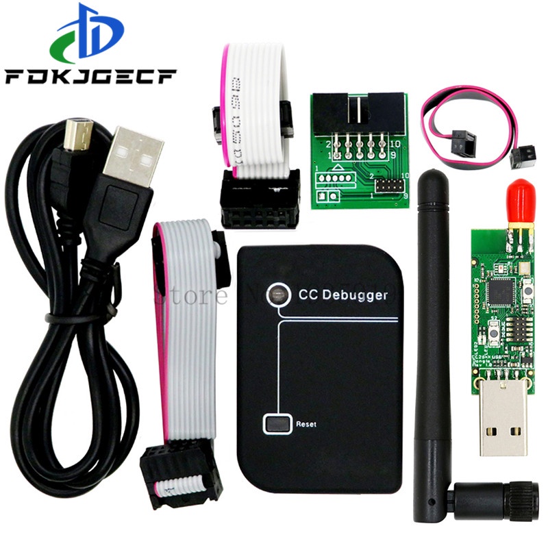 Zigbee Emulator CC-Debugger USB Programmer CC2540 CC2531 Sniffer with antenna Bluetooth Module ...