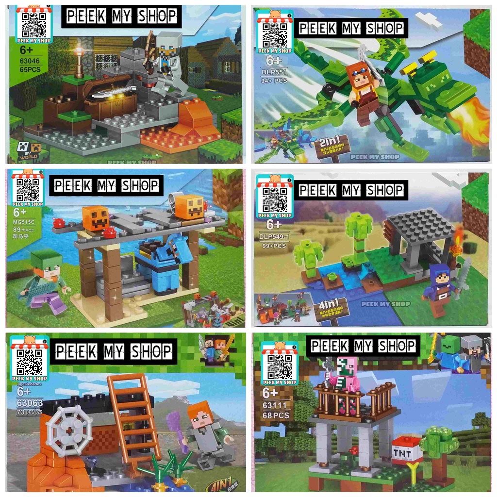 Build Your Own Community with My Cube World Minifigures Building Block ...