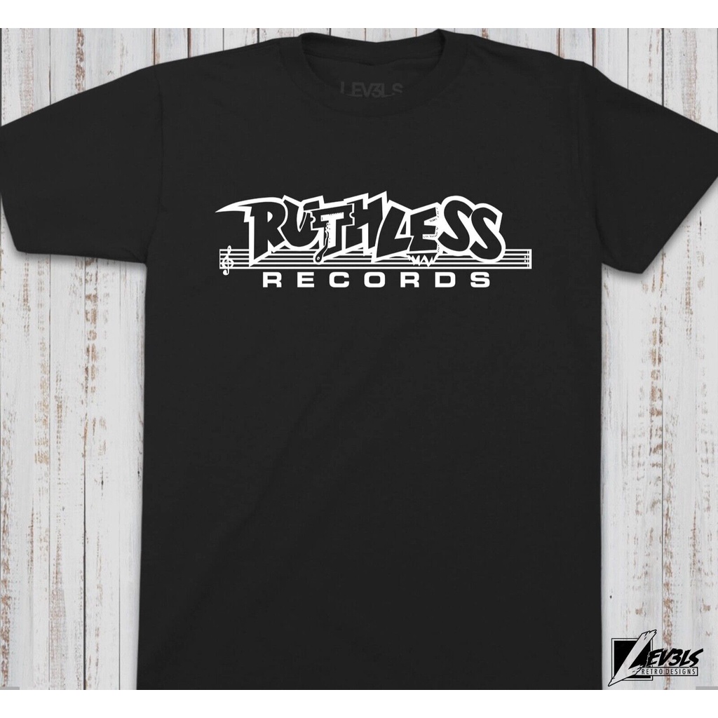 Men's round neck T-shirt Ruthless Records Logo T Shirt 80S 90S Classic ...