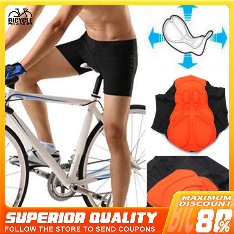 Bike Breathable Sponge Padded Cycling Underwear Shorts Inner Hort with ...