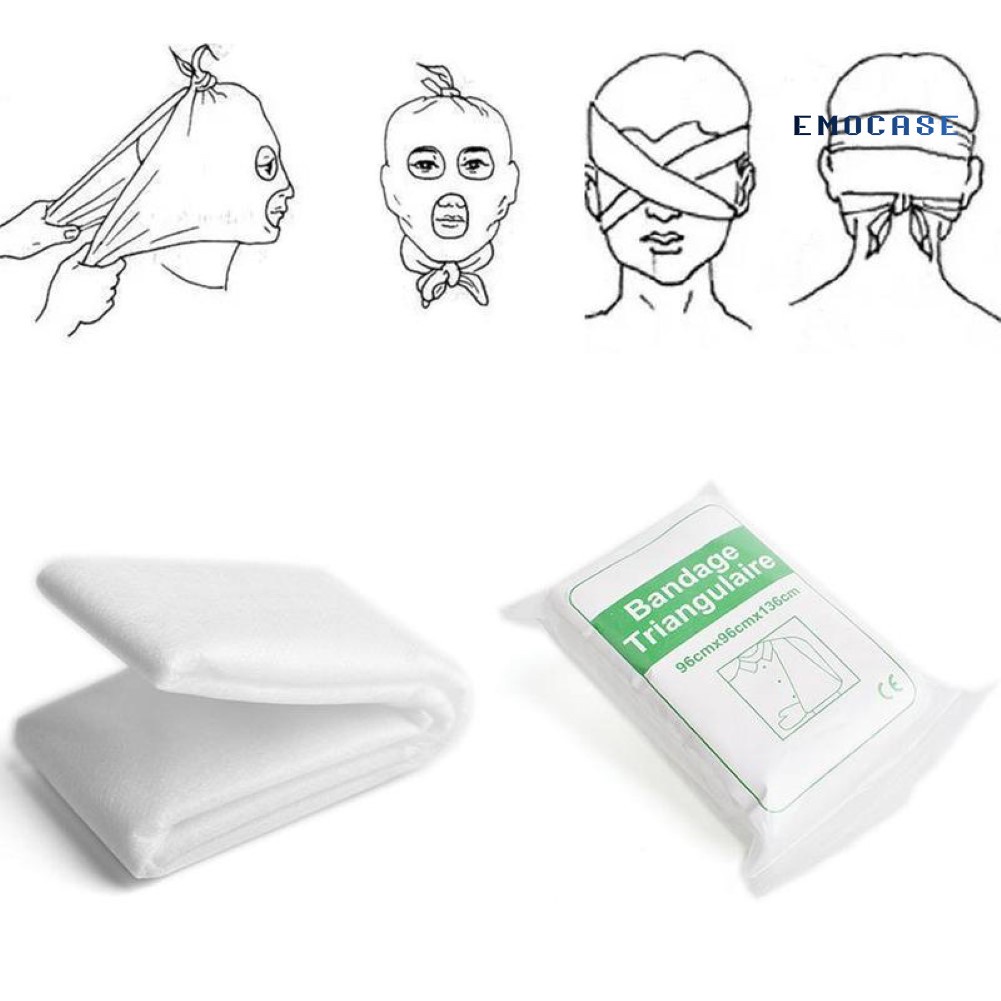 Totorobjp Medical Burn Dressing Triangular Bandage Wrap Emergency Wound ...