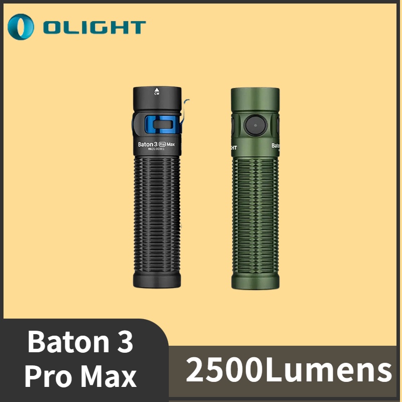 Olight Baton 3 Pro Max Powerful EDC Flashlight 2500Lumens Troch Light | Shopee Philippines