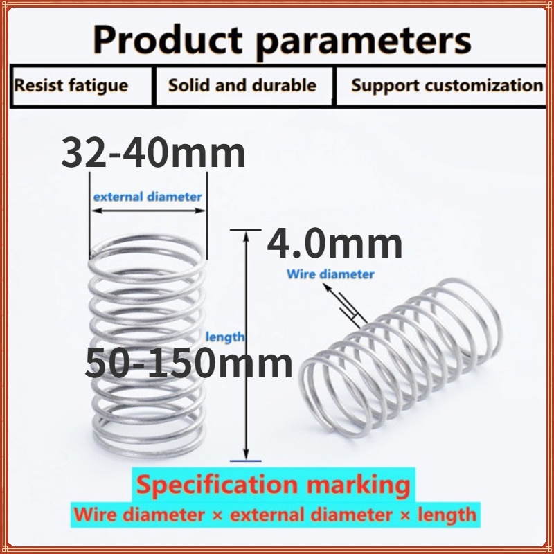 【COD】wire diameter 4.0mm compression spring SUS304 material outer ...