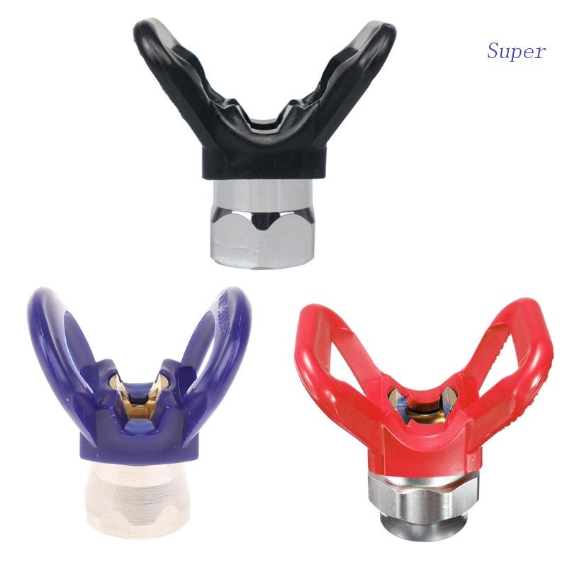 Super Airless Paint Sprayer Tip Guard Nozzle Red Blue Black Machine ...