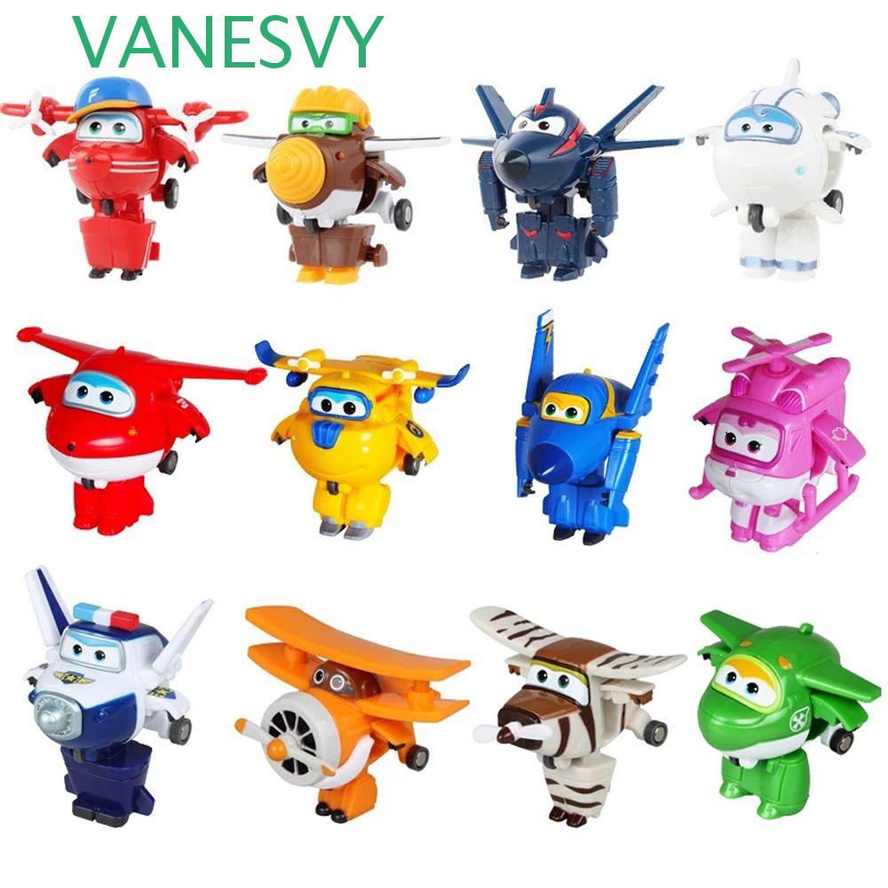 VANESVY Super Wings Animation for Children Deformation Mini Jett Dizzy ...
