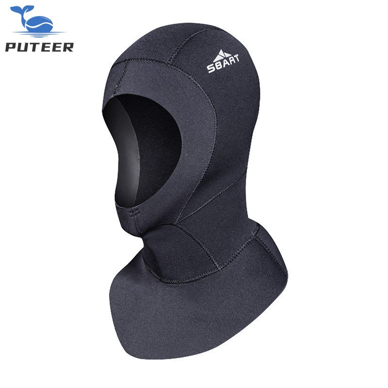 [COD] Sbart Full Face Scuba Diving Hoods Cap with Shoulder 3MM Neoprene ...