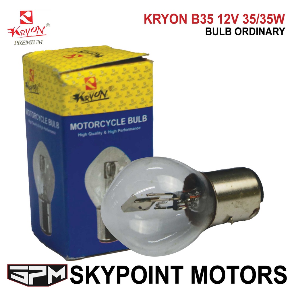 KRYON BULB B35 12V 3535W ORDINARY FOR MOTORCYCLE (9107-174) | Shopee ...