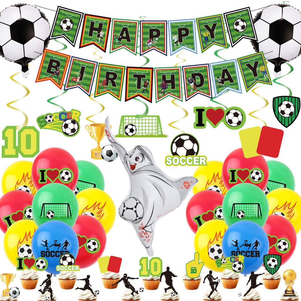 YT1 FIFA World Cup Qatar 2022 football mascot Theme kids birthday party ...