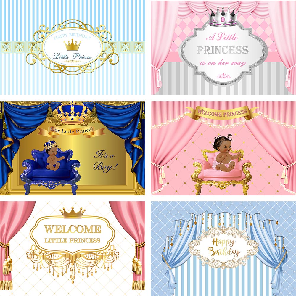Photography Background Royal Prince Princess Baby Shower A Little ...