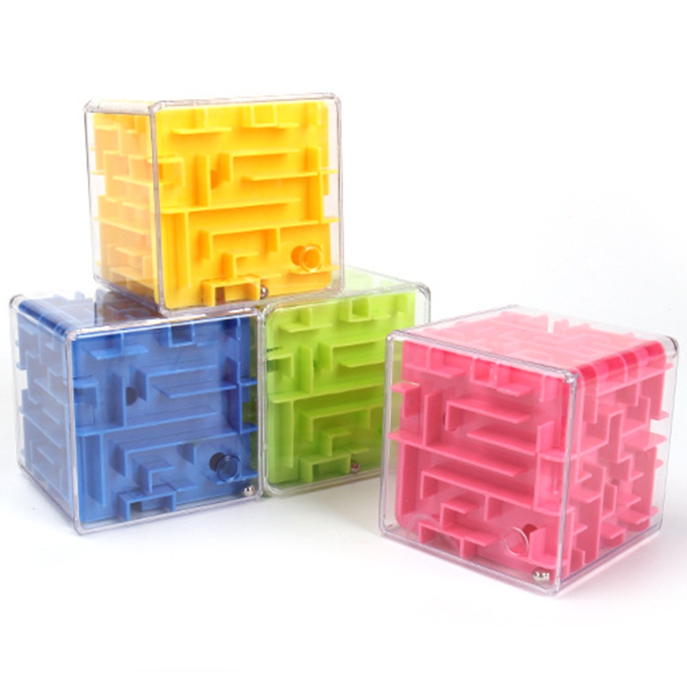 3D Maze Magic Table Game Transparent Six-sided Puzzle Speed Cube ...