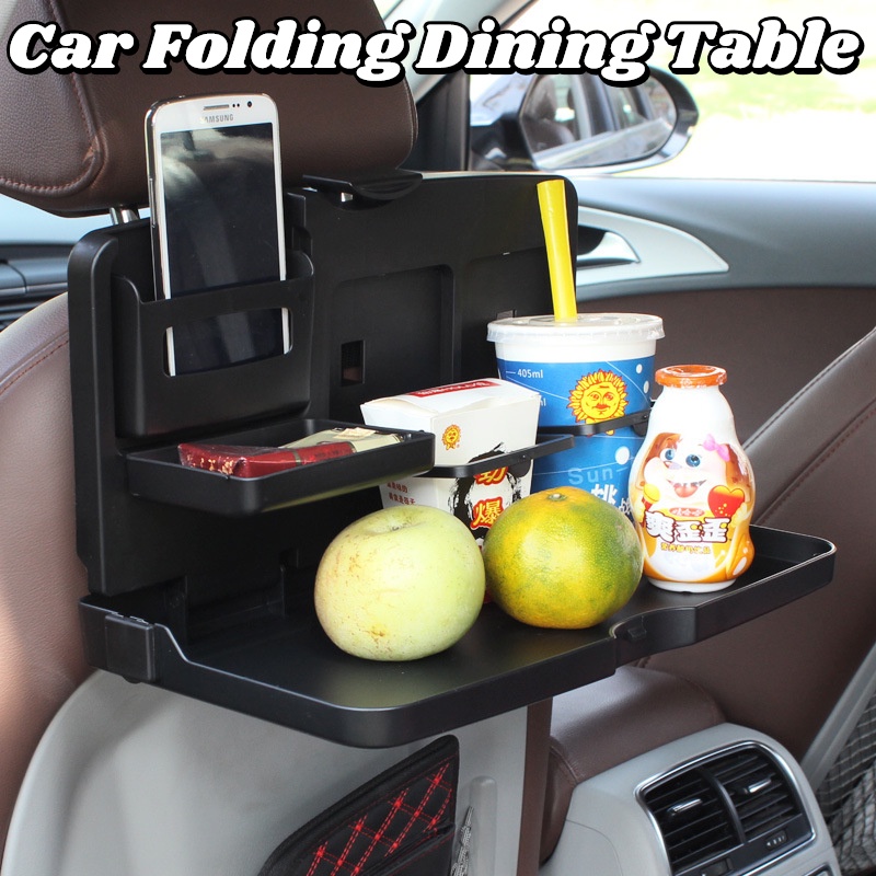Car Folding Table Multifuntional Portable Rear Seat Drink Holder Tray ...
