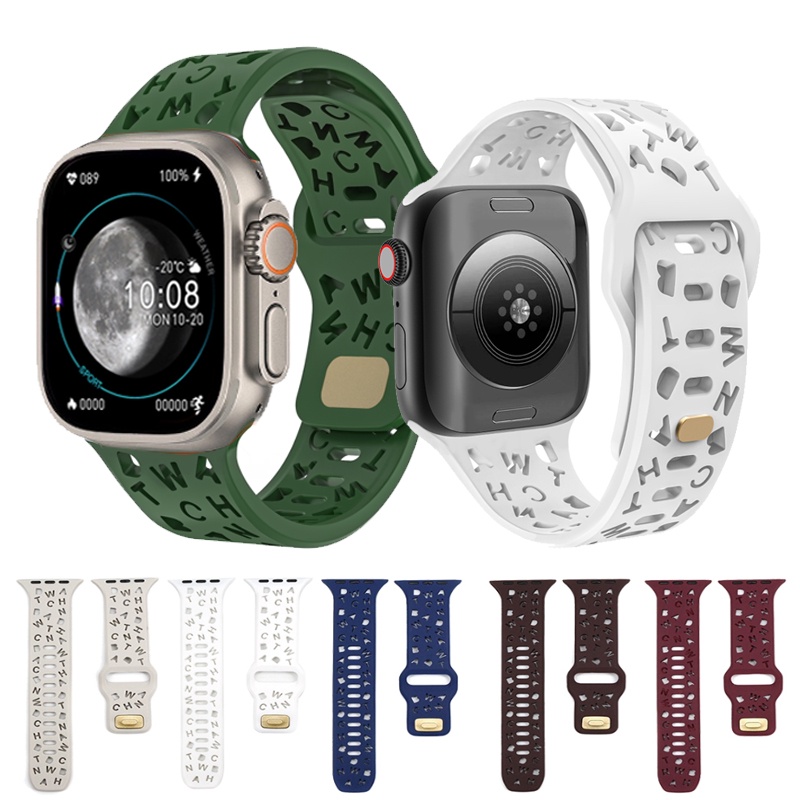 Hollow Out Letter Strap For I7 I8 Pro Max/ S8 S9 Ultra/ HK8 Pro Max ...