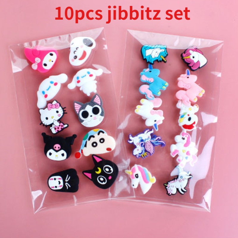 10pcs Cartoon Naruto jbitz Set for design Sanrio My Melody Jibits Charm ...