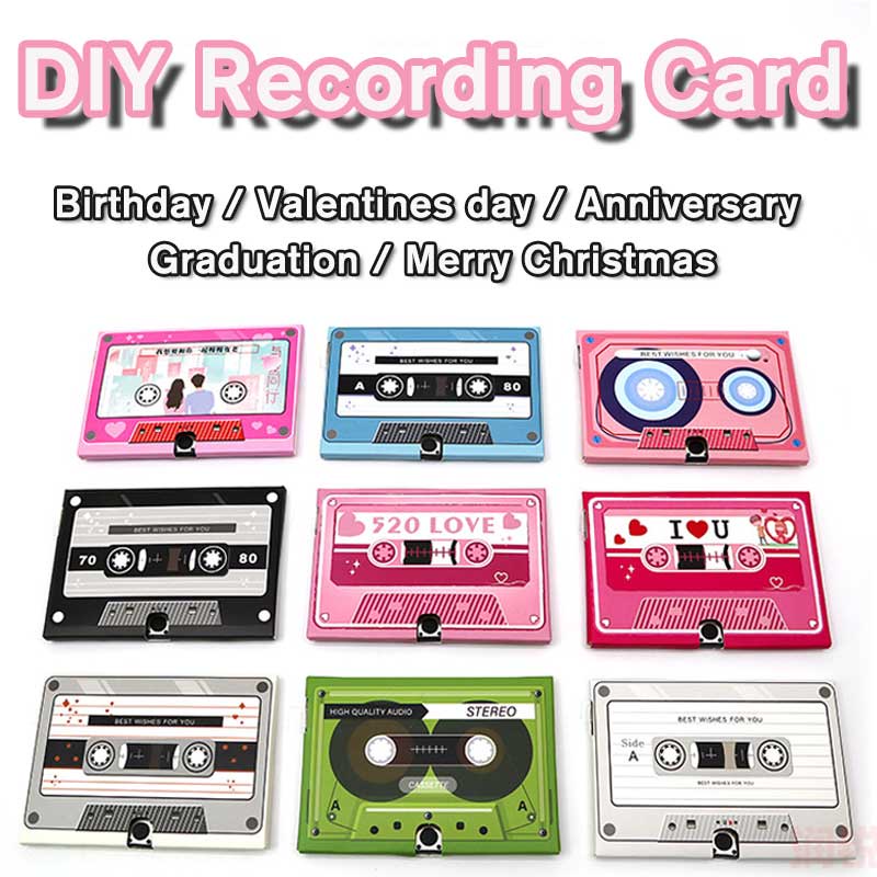DIY Greeting Recordable Greeting Card Cassette Tape Musical DIY ...