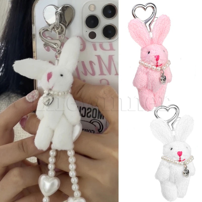 Keychain decoration pendants Bunny Heart Creative Cute Key Ring For Car ...