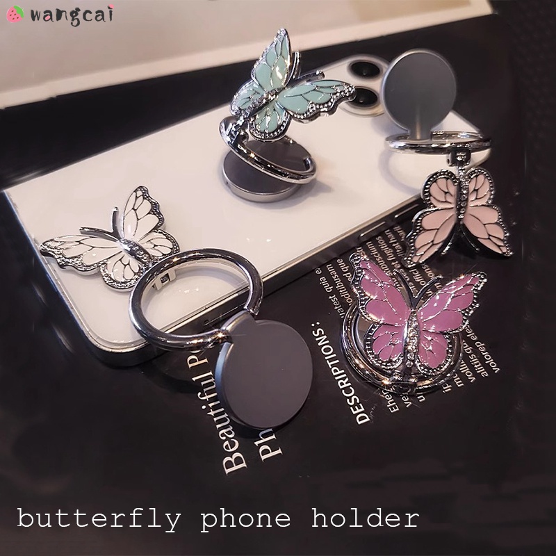 Universal Mobile Phone Folding Holder Stand Finger Ring ins Butterfly ...