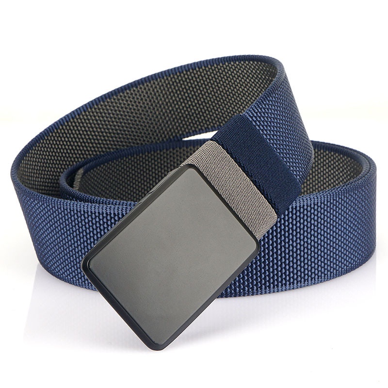 Men Belt Quick Release Buckle Belt Rotating Buckle Nylon Waistband ...