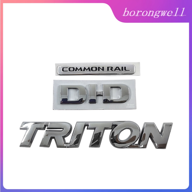1 X Metal COMMON RAIL DID TRITON Letter Car Auto Rear Decorative Emblem ...