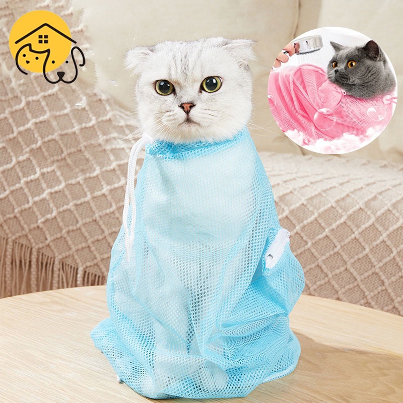 Cat Grooming Bath bath bag for cats Bag Cat Hair Care Nails Care Pet ...