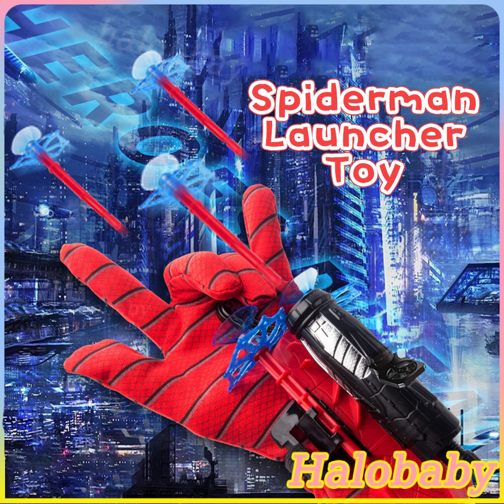 【Halo】Spider-Man Glove Web Shooter Dart Blaster Launcher Toy Spider Man ...