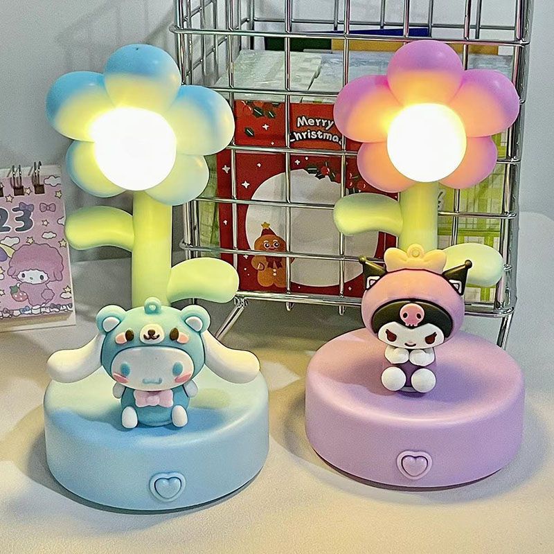 Anime Kuromi Desk Lamp Kawaii Sanrio Creative Cinnamoroll Dream Night ...