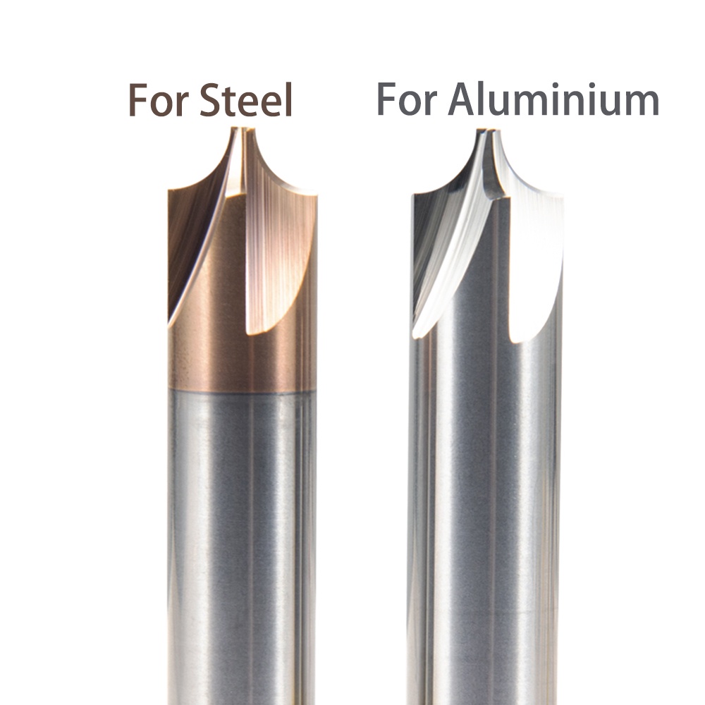 Vsharp R3.5 R4.5 R5 R6 R7 R8 Tungsten Carbide Radius Corner Rounding Cutter End Mill CNC Tool ...