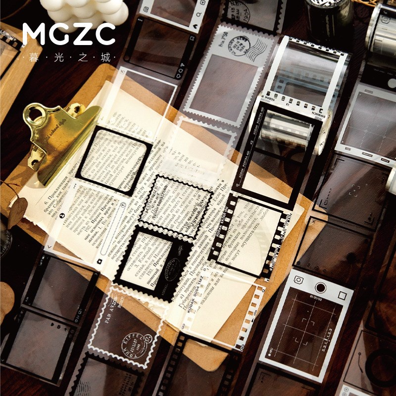 Retro Camera Film Sticker Decorative Masking Washi Tapes For Journaling ...