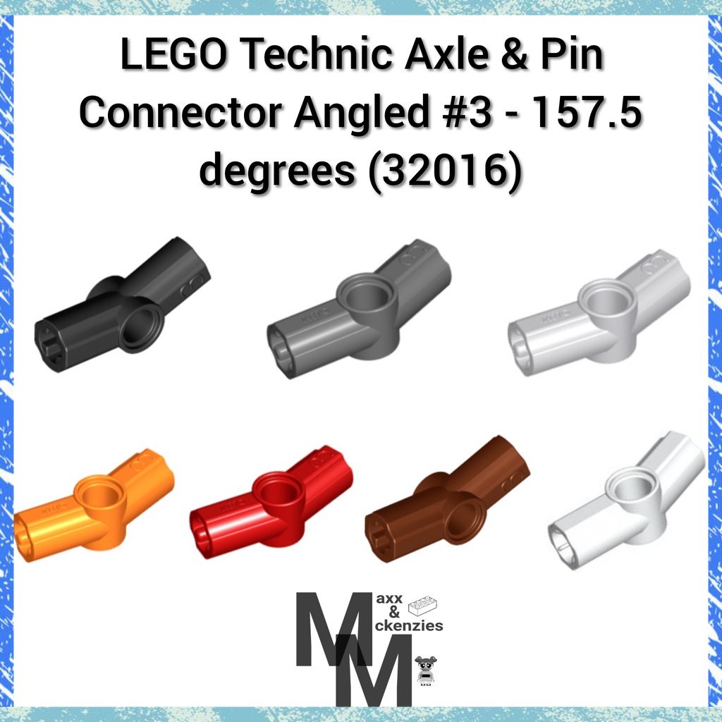 Technic Axle and Pin Connector Angled #3 - 157.5 degrees (32016) LEGO ...