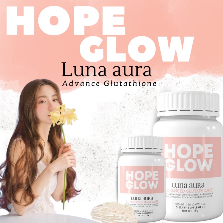 Hope Glow Glutathione By Luna Aura Whitening Capsule Glutathione And ...