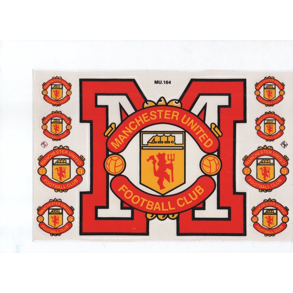 9 in One Manchester United Football Car Truck Motorcycle Vehicle Vinyl ...