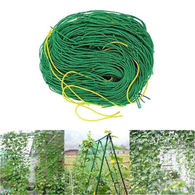 Garden Green Nylon Mesh Support Climbing Bean Plant Net Planting Fence ...