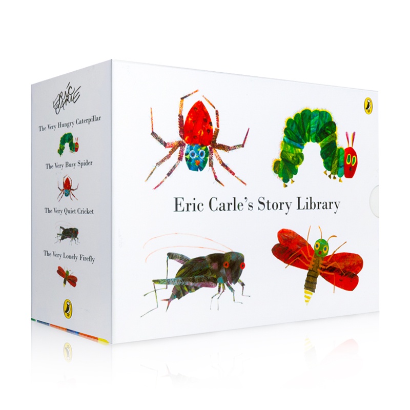 4Books/set The Very Hungry Caterpillar Eric Carle Short Story Books ...