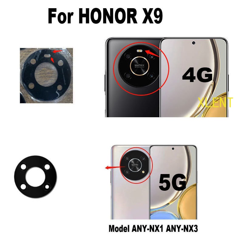 For Honor X9 Back Camera Glass Rear Lens Cover With Ahesive Sticker 4G ...