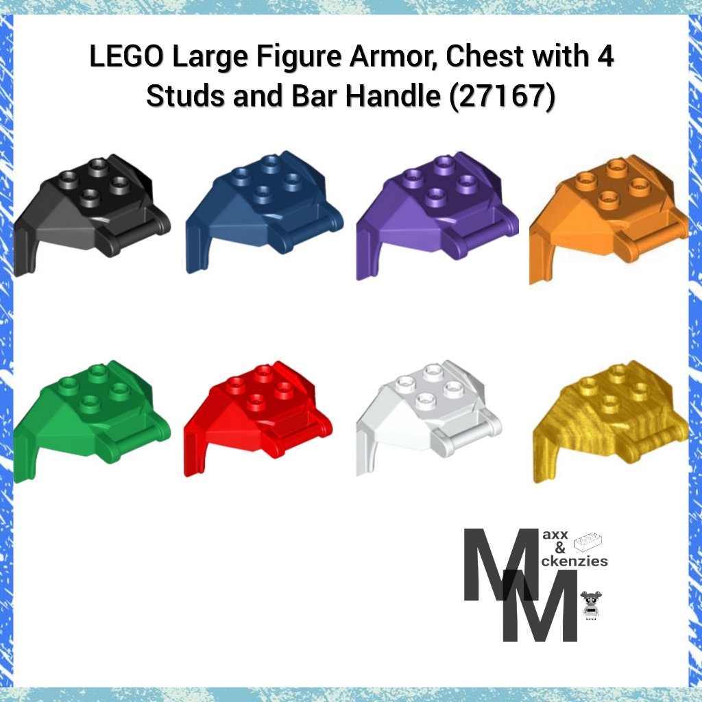 Large Figure Armor, Chest with 4 Studs and Bar Handle (27167) LEGO ...