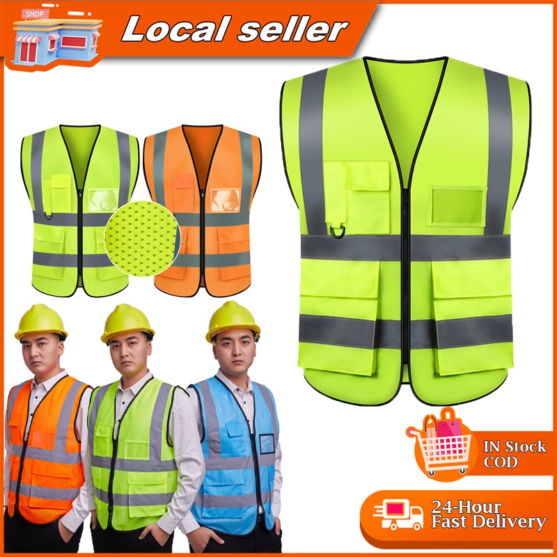 Adult Safety Vest High Visibility Reflective Vest Reflectorized Vest ...