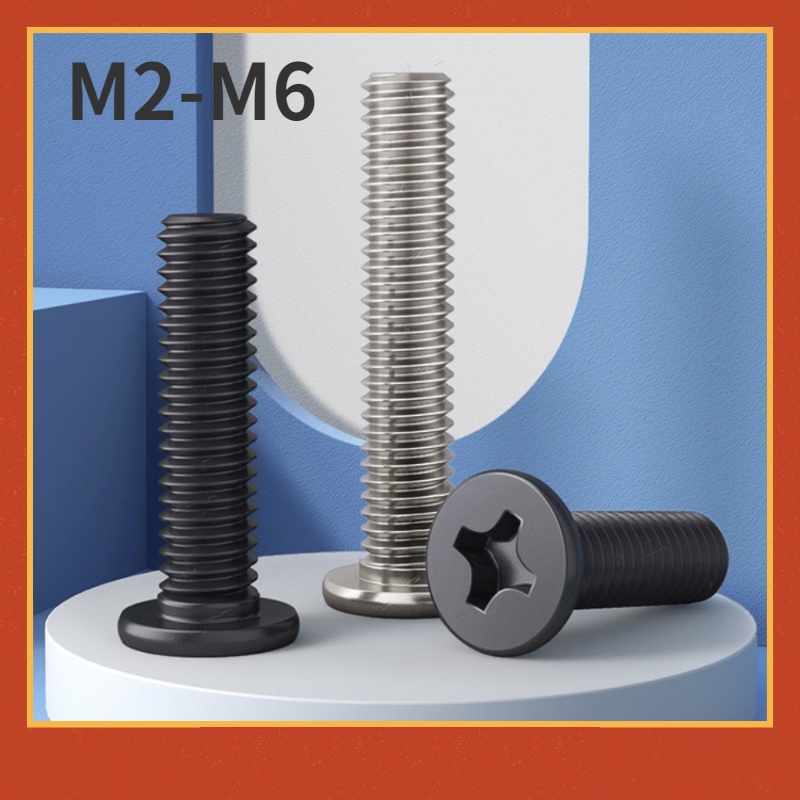 [COD] M2/M3/M4/M5/M6 Black Phillips Flat Head Screw Notebook Digital CM Thin Large | Shopee ...