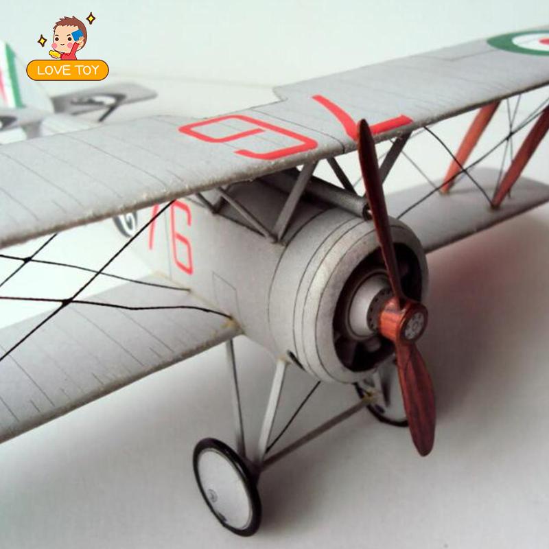 [Whgirl] Biplane Fighter DIY Assemble Toys, 3D Fighter Paper Model ...
