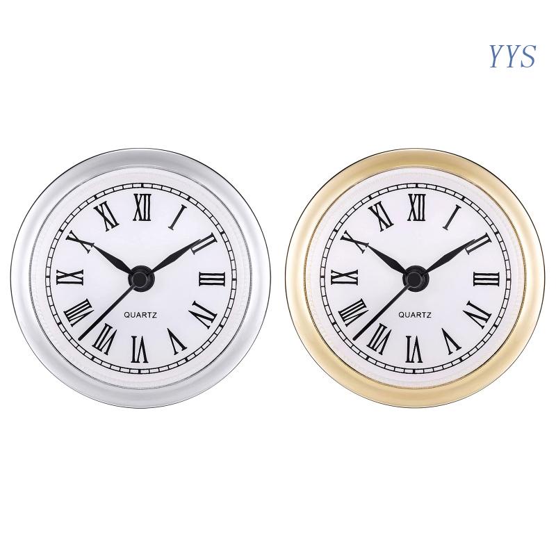 YYS Mini Clock Insert 2.4 Inch 61mm Round Quartz Clock Fit-up Movement ...