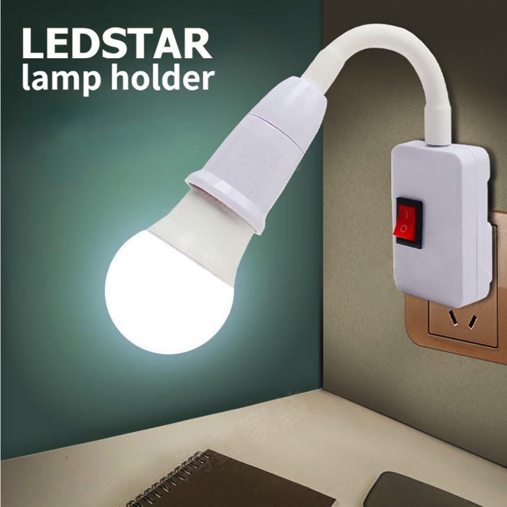 E27 LED Bulb Connector Base/Wall-mounted Screw Socket Mobile Lamp ...