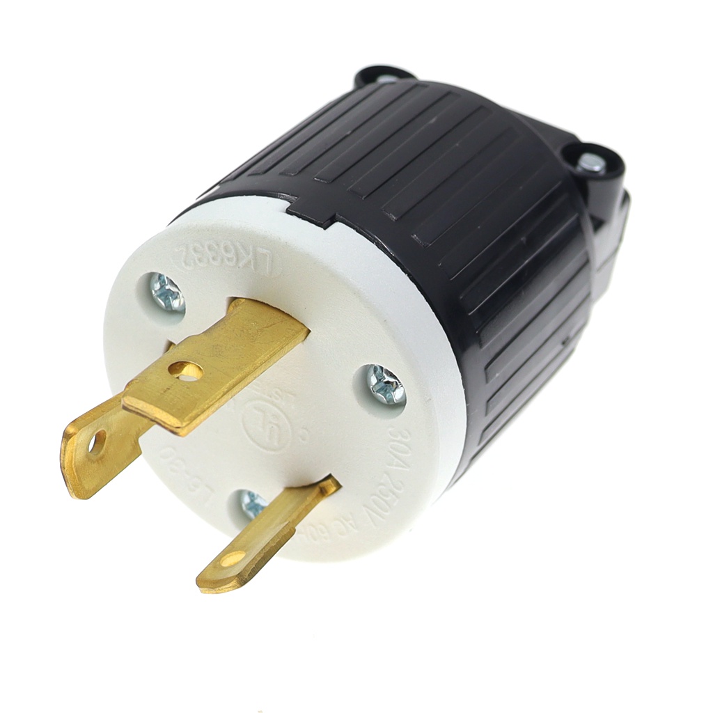 US NEMA L6-30P Locking Plug 6-30R Socket, Generator Twist Lock Adapter ...