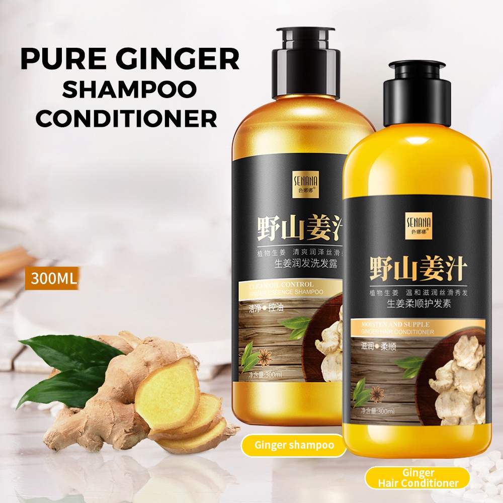 SENANA 2 in 1 Pure Ginger Serum Shampoo/Conditioner Nourishing Care ...