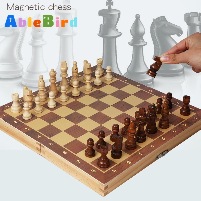 Wooden International Chess Set Chess Board Tournament Size Chessman ...