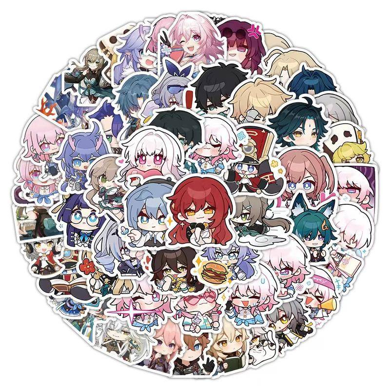 65Pcs Game Honkai: Star Rail Dan Heng March 7th Bronya Seele Asta Herta ...